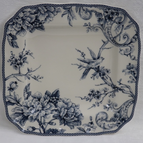 222 Fifth | Dining | 222 Fifth Adelaide Blue White Flowers Birds Square ...